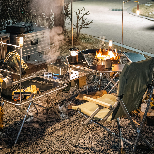 Sydney - AluminiumNon / painting(Black) — Camp One Outdoor brand