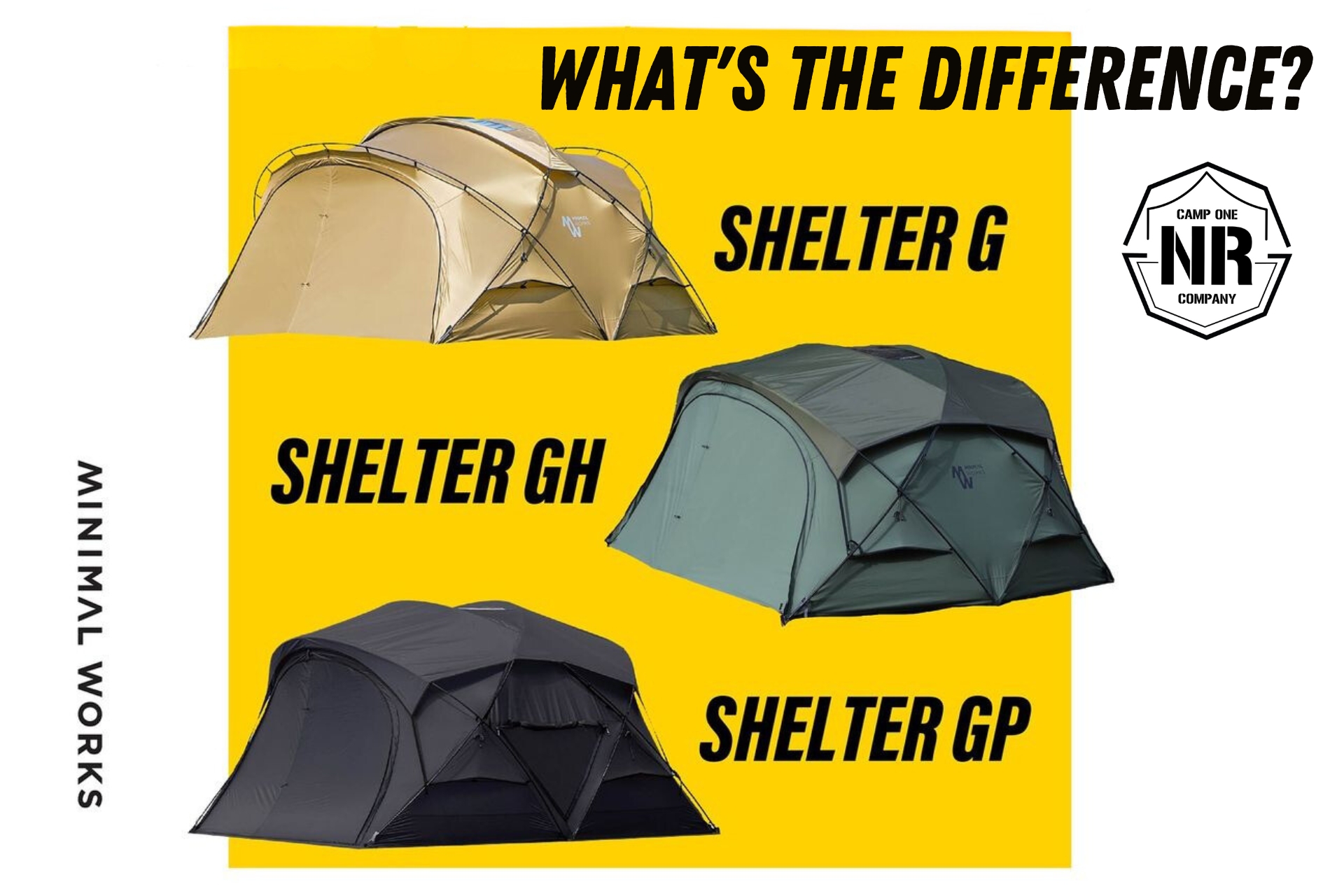Minimal Works Shelter G , GH , GP อะไรคือความแตกต่าง? — Camp One ...