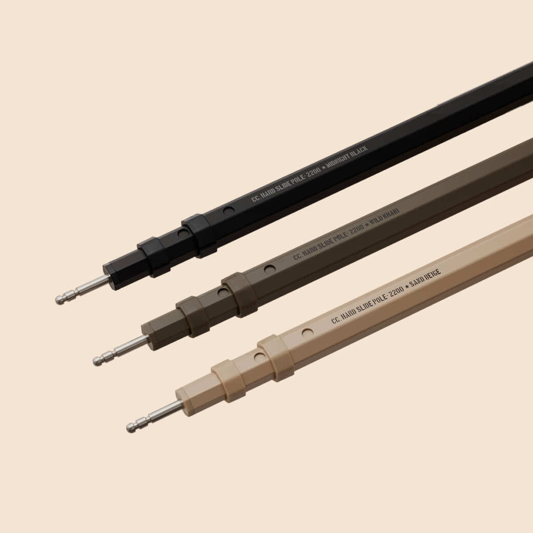 HARD SLIDE POLE (3000) (Beige) — Camp One Outdoor brand