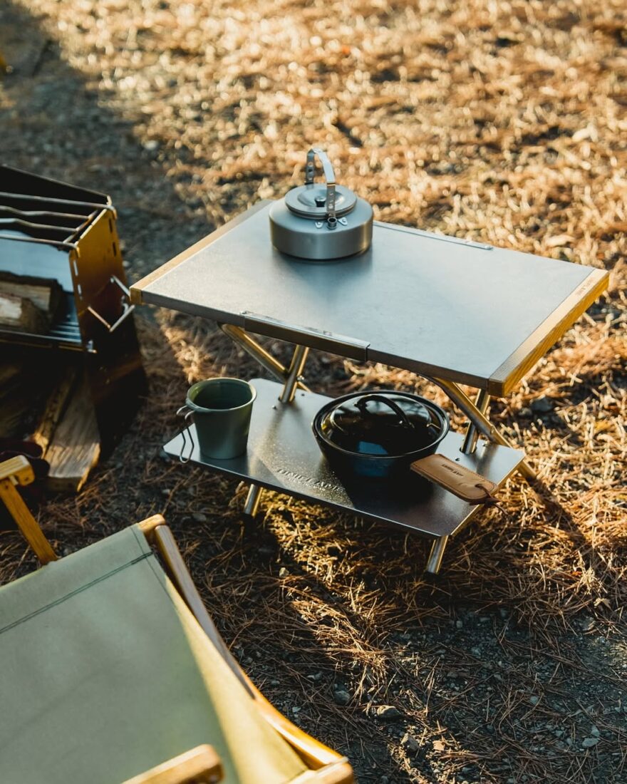 Campfire table leg rack — Camp One Outdoor brand